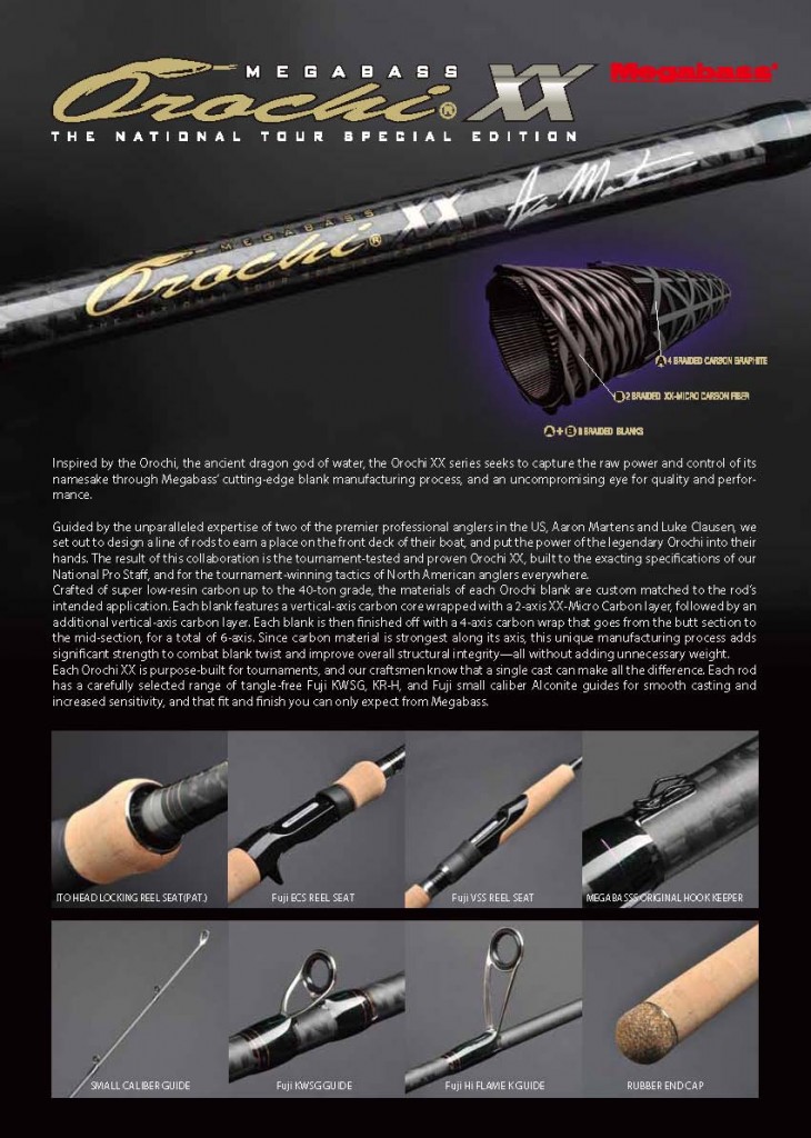 MEGABASS INTRODUCES OROCHI XX ROD SERIES | Advanced Angler::Bass ...
