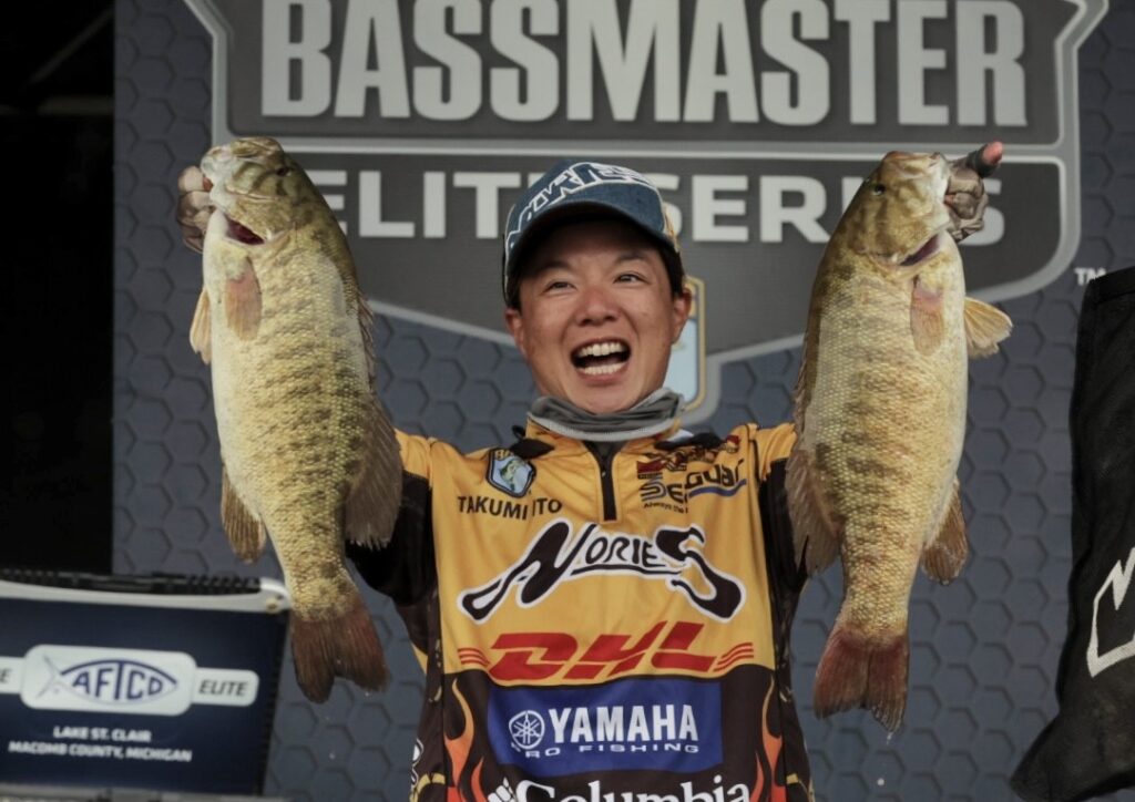 Takumi Ito Takes Day Two Lead at 2023 Bassmaster Elite Series Lake St. Clair